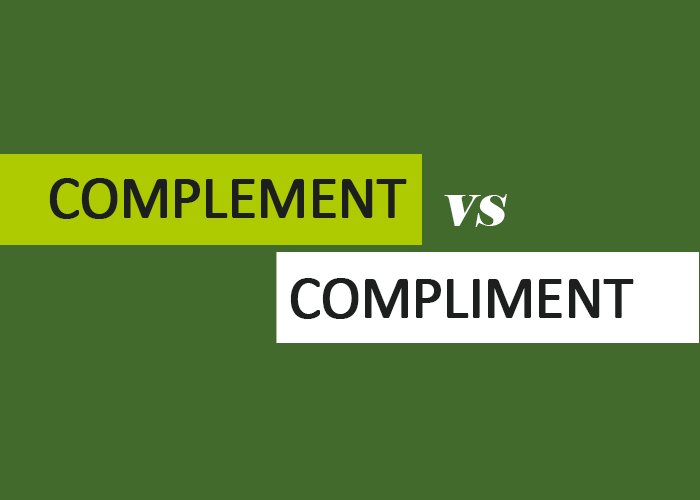 Complement vs. Compliment