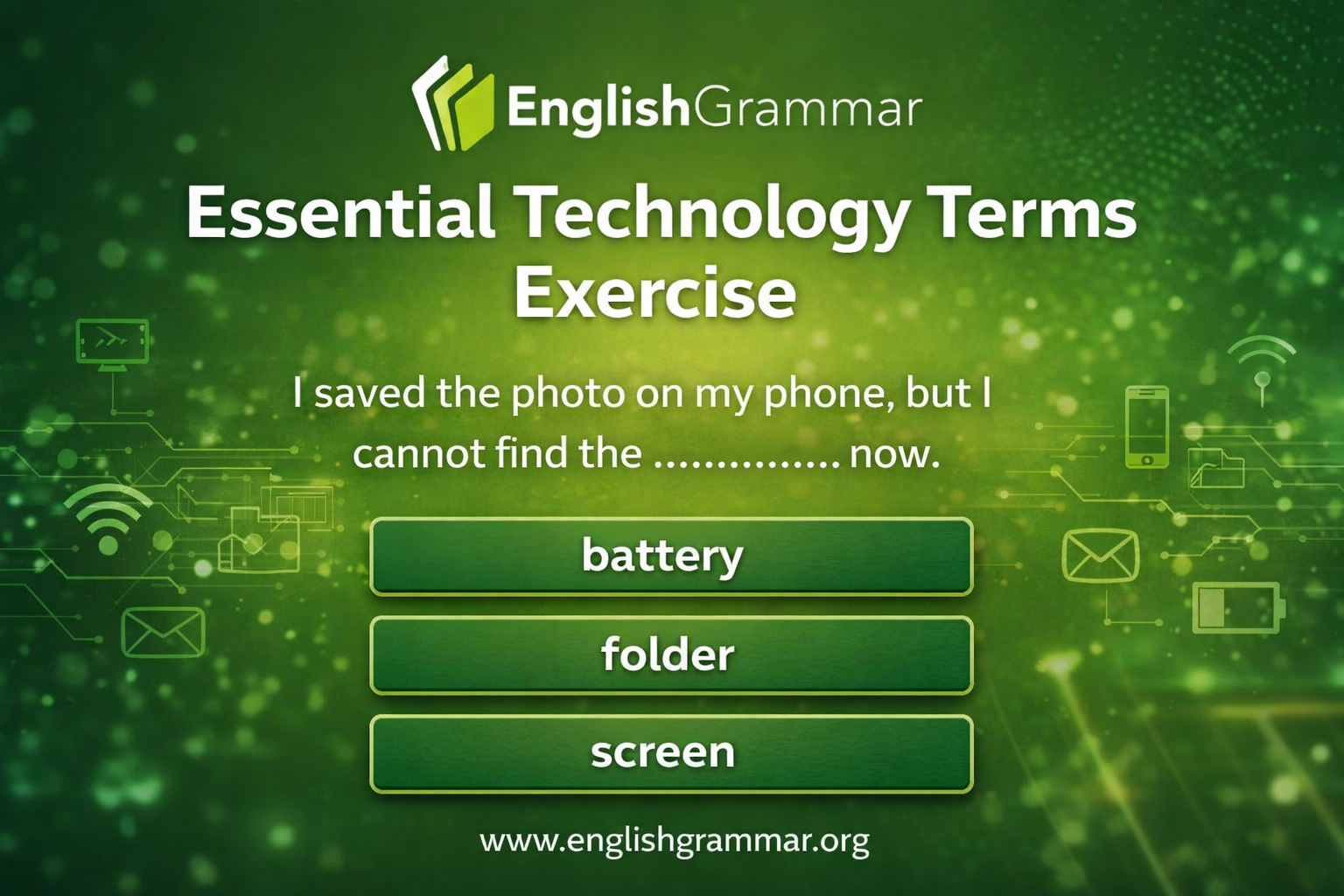 Essential Technology Terms Exercise