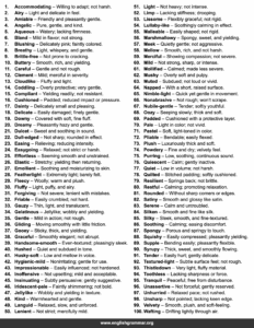 100 Other Words for “Soft”