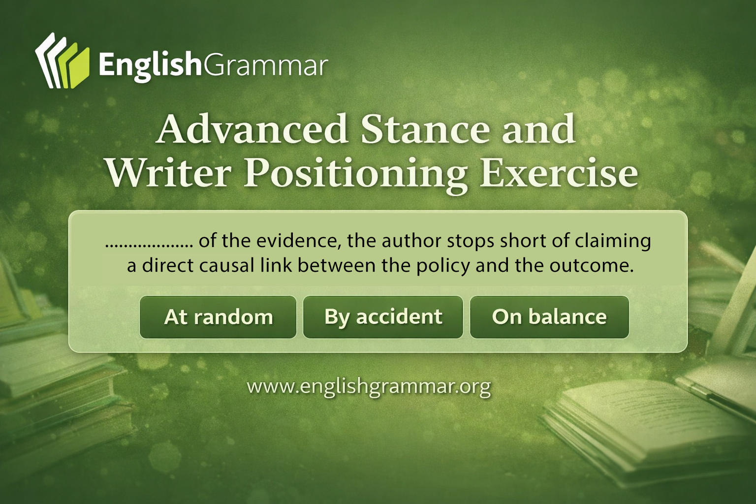 Advanced Stance and Writer Positioning Exercise
