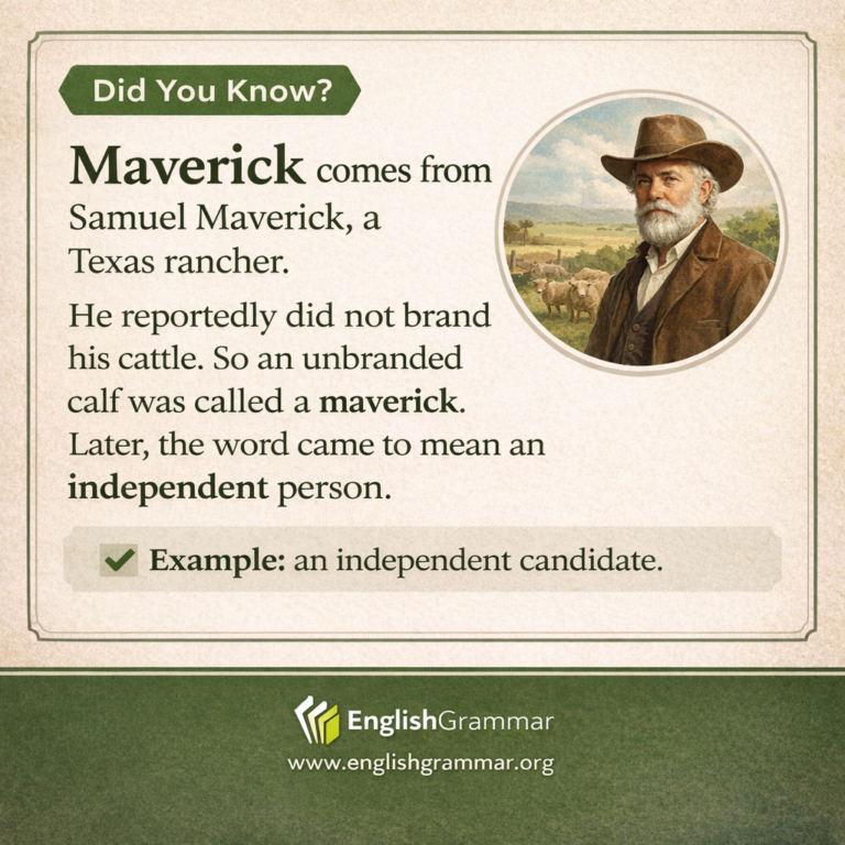 Why the word Maverick comes from a real person