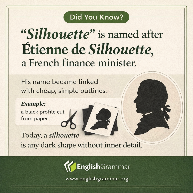 How silhouette got its name from a real person