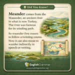 Why “meander” comes from a river name