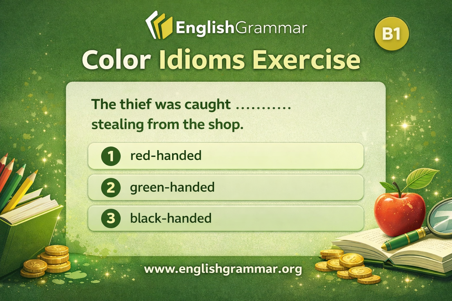 Color Idioms Exercise