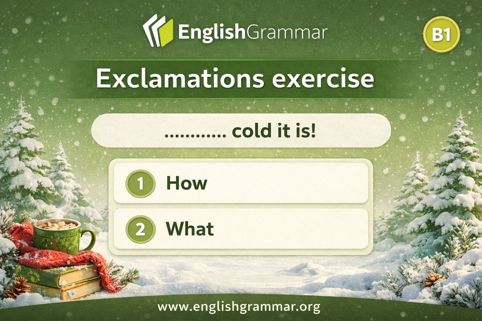 Exclamations exercise
