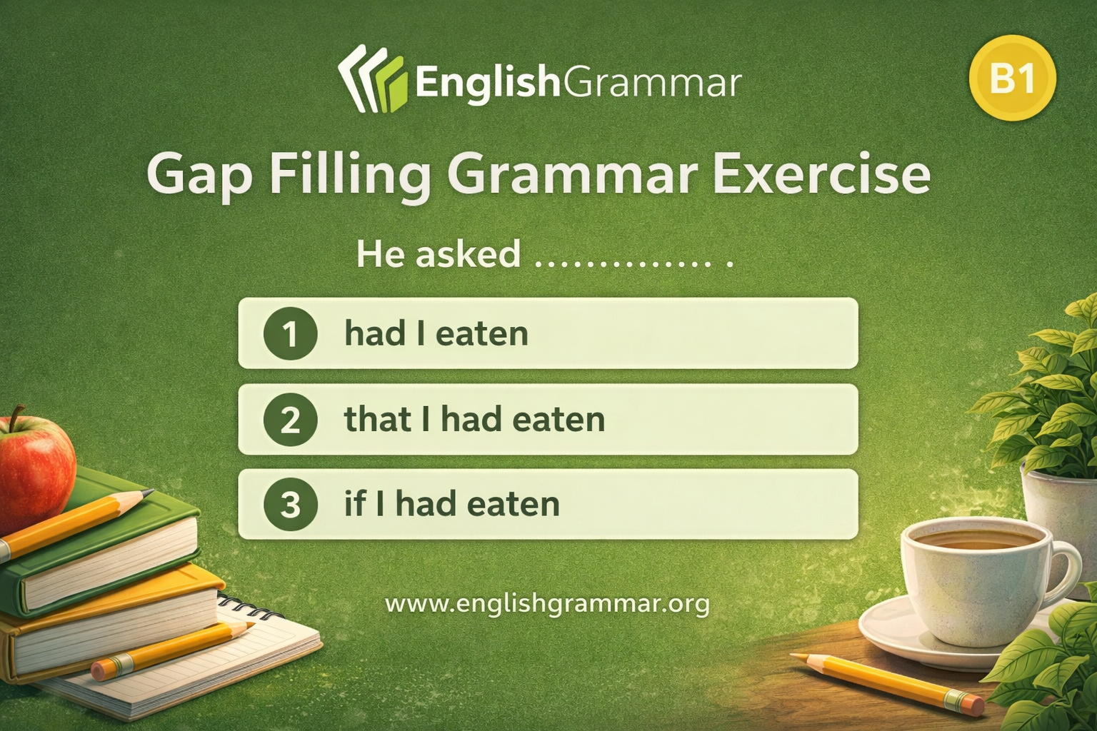 Gap Filling Grammar Exercise