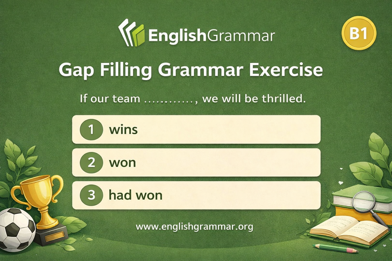 Gap Filling Grammar Exercise