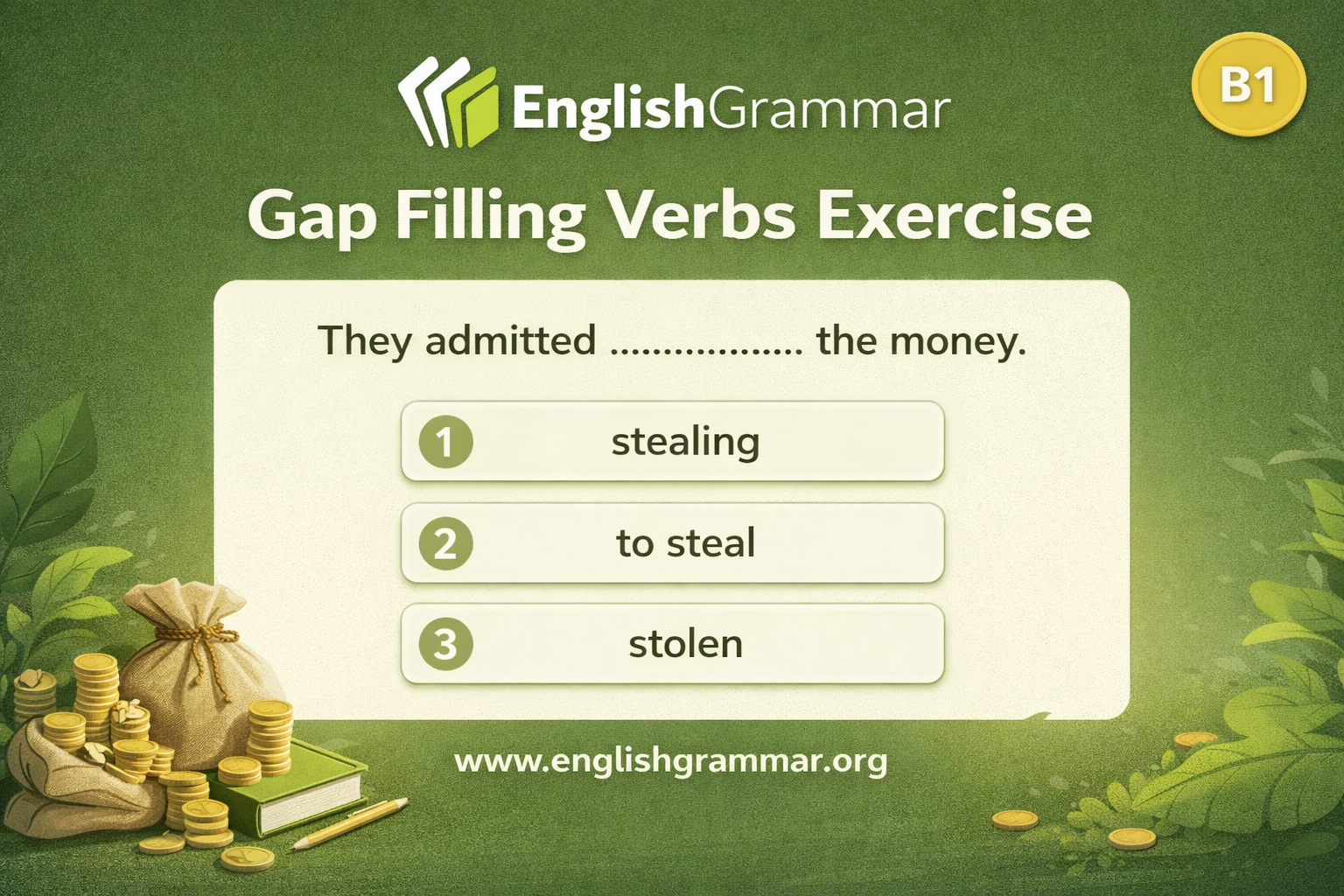 Gap Filling Verbs Exercise
