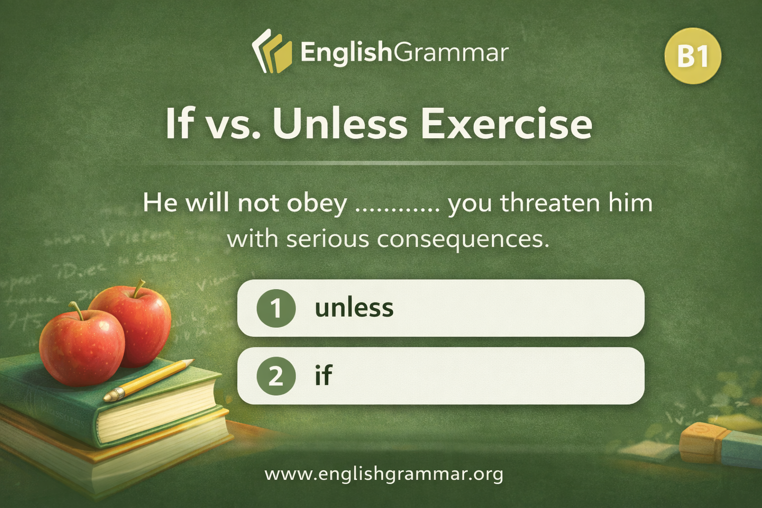 If vs. Unless Exercise