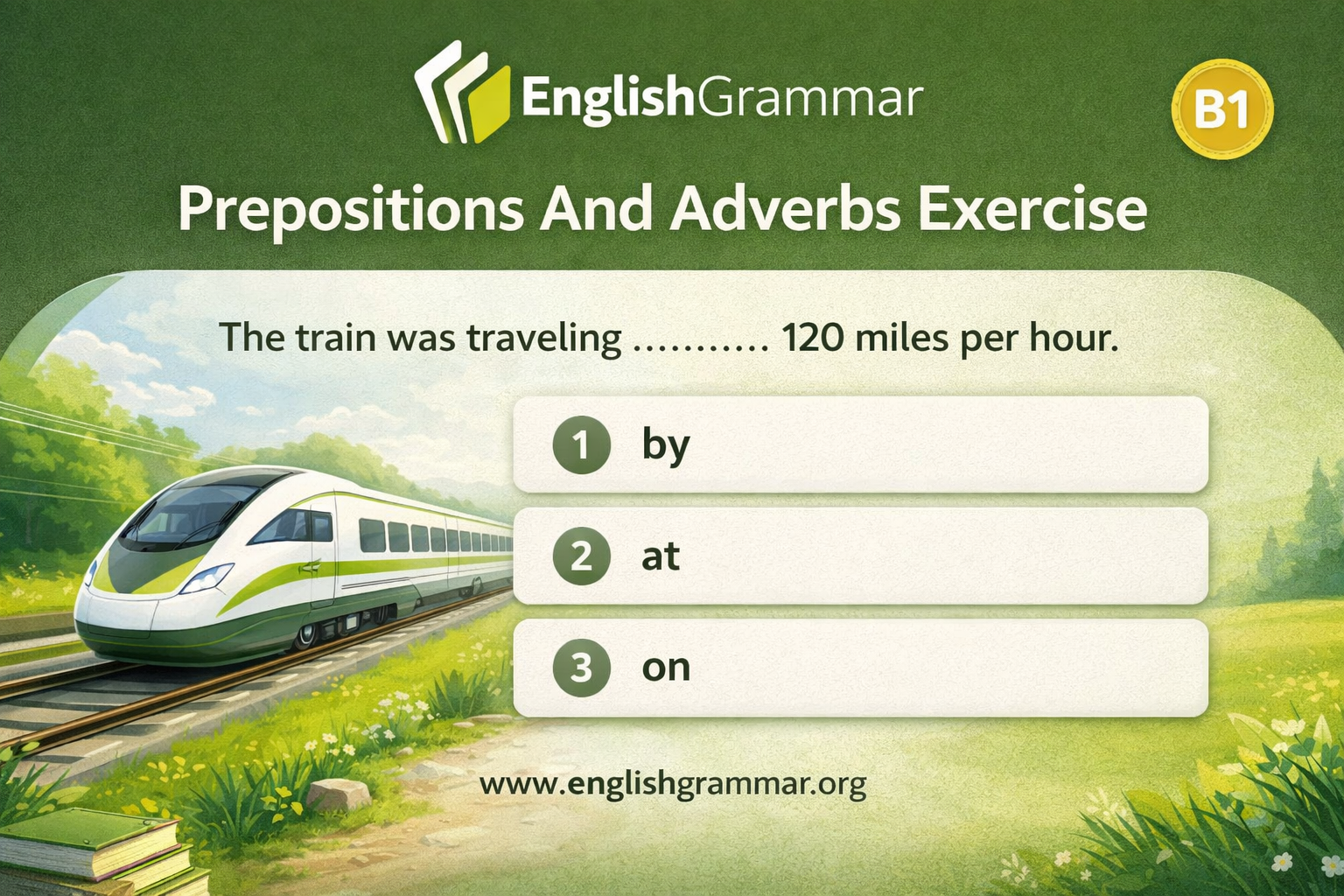 Prepositions And Adverbs Exercise